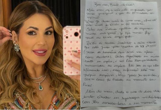 Deolane Bezerra se pronuncia em carta: “A mãe tá enjaulada” - Web Rádio ...